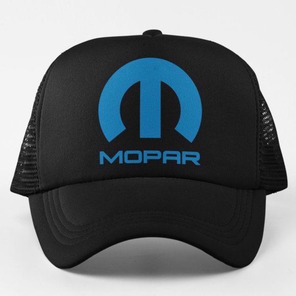 Accessories | New Mopar Logo Foam Trucker Mesh Snapback Hat Black | Poshmark